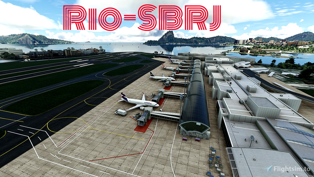 SBRJ - Rio de Janeiro Santos Dumont Airport + Area for Microsoft Flight Simulator | MSFS