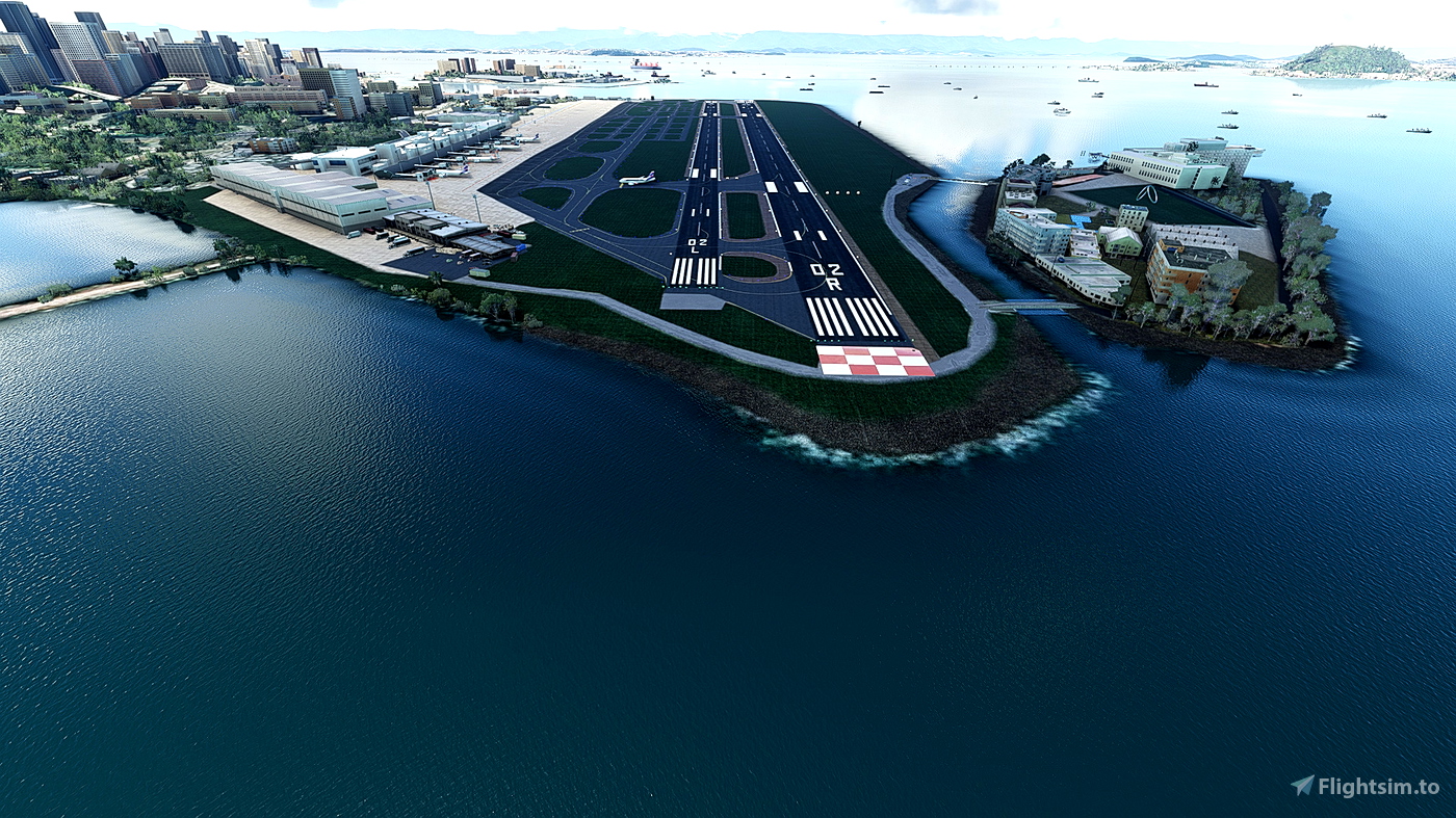 SBRJ - Rio de Janeiro Santos Dumont Airport + Area for Microsoft Flight Simulator | MSFS