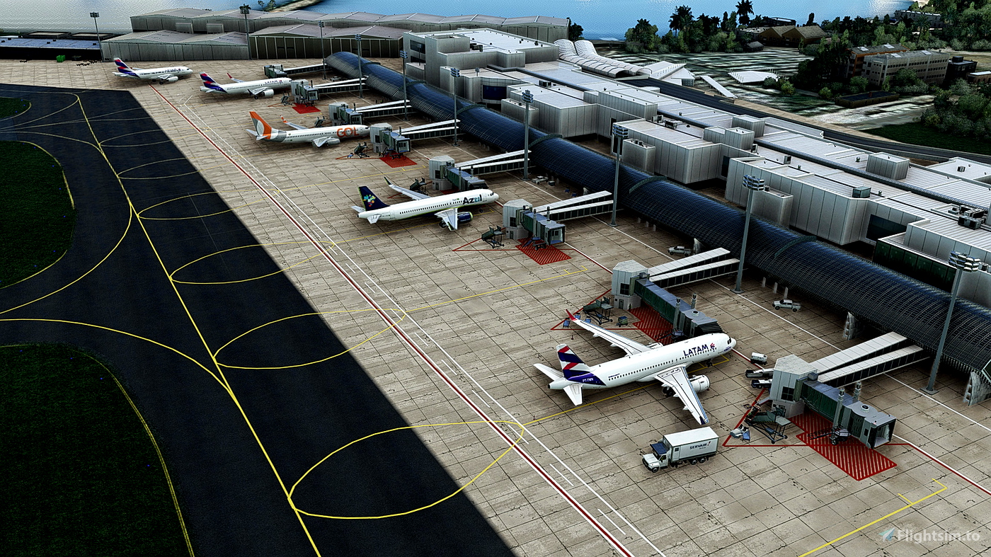 SBRJ - Rio de Janeiro Santos Dumont Airport + Area for Microsoft Flight Simulator | MSFS