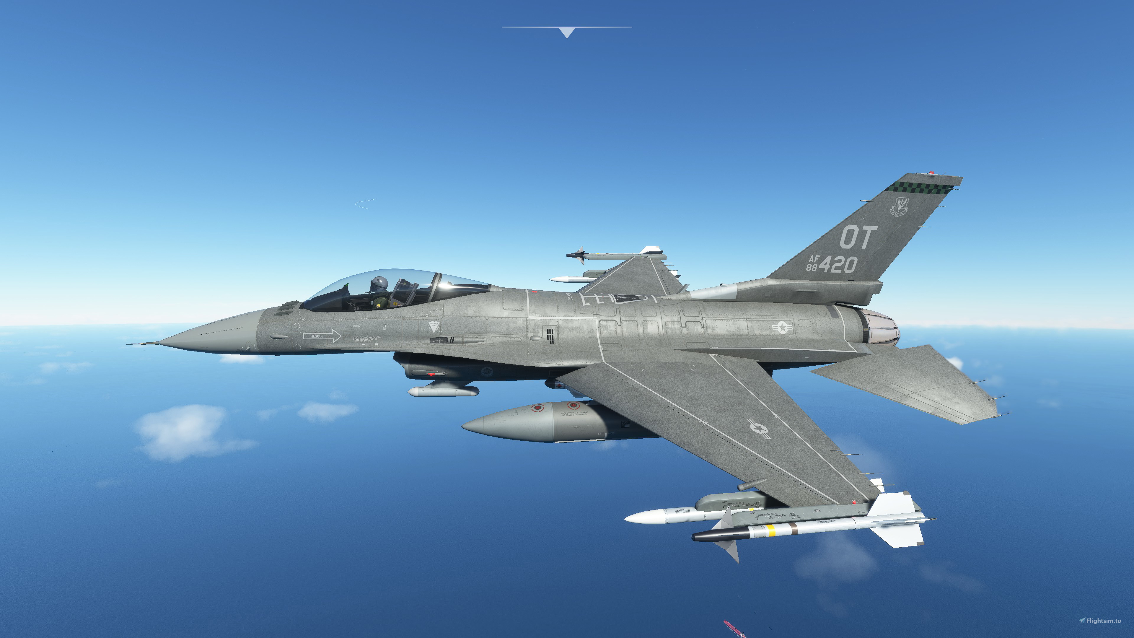 SC Designs F-16 USAF 422d TES - Green Bats » Microsoft Flight Simulator