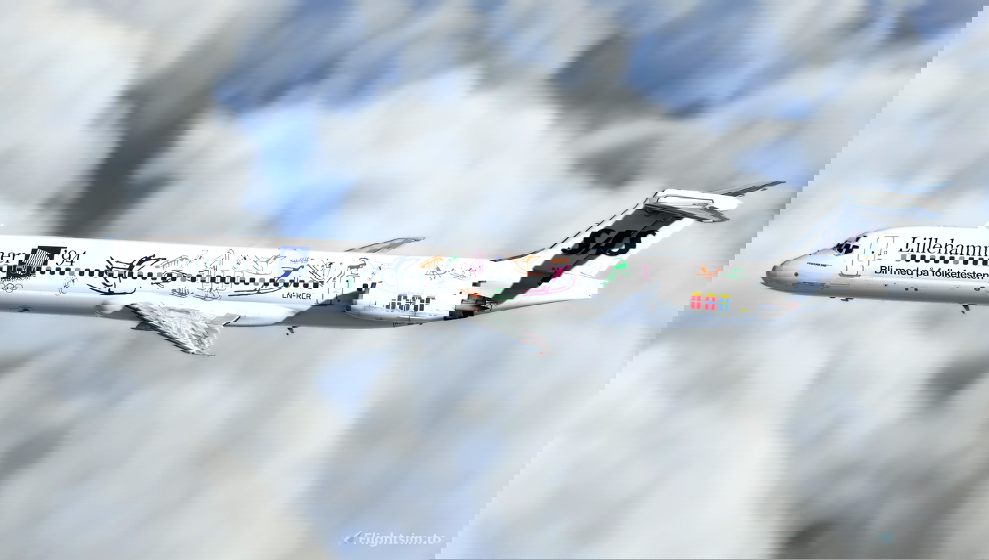 Scandinavian Airlines '94 Winter Olympics Special (LN-RLR) Fly Maddog X ...