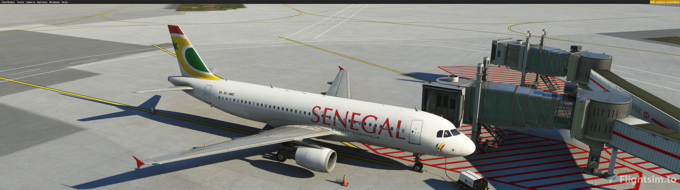 Senegal (SZN) 6V-AMC for Fenix Airbus A320, Texture 8K for Microsoft ...