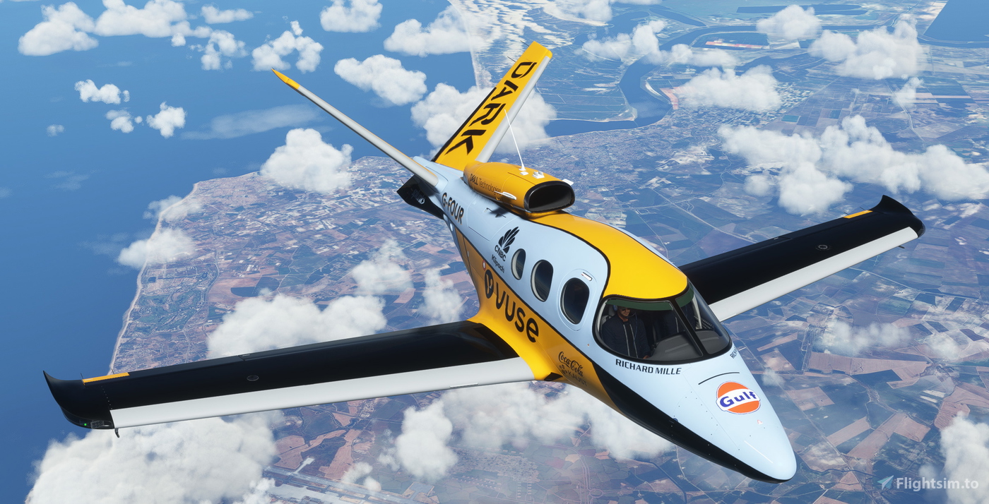 SF50 Vision Jet F1 Racing Livery Pack のために Microsoft Flight Simulator ...