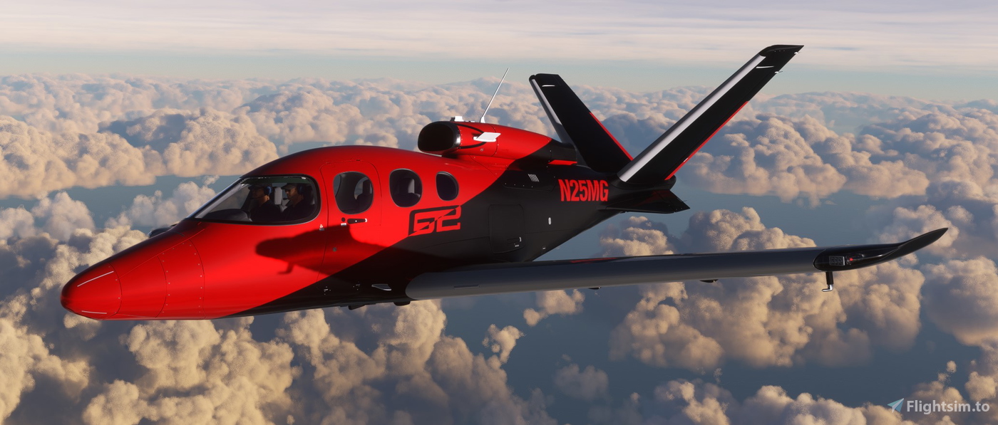 SF50 Vision Jet N25MG and Redhawk for Microsoft Flight Simulator | MSFS