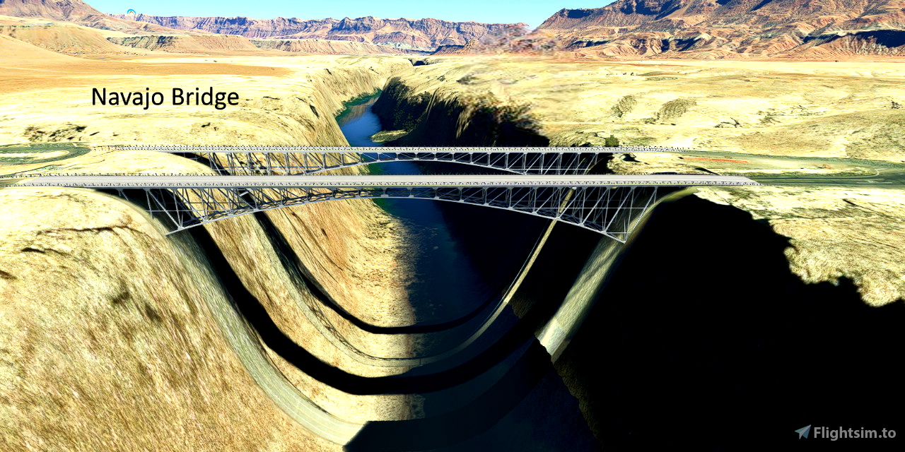 Short VFR - Arizona - Navajo Bridge - Glen Canyon Dam for Microsoft ...