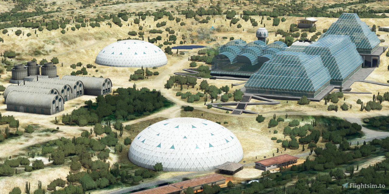 Ultralight Sightseeing - Arizona - Oracle - Biosphere 2 for Microsoft ...