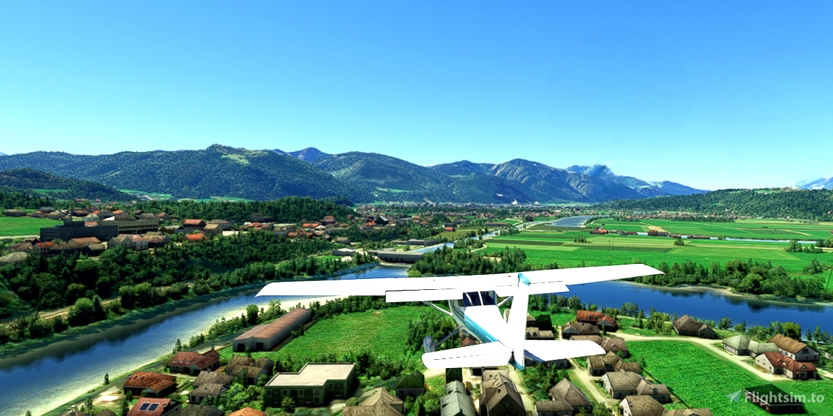 Short VFR - Austria - Innsbruck - Inn River Valley for Microsoft Flight ...