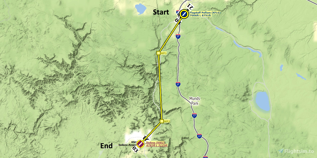 Short VFR - Arizona - Sedona Tabletop Runway for Microsoft Flight ...