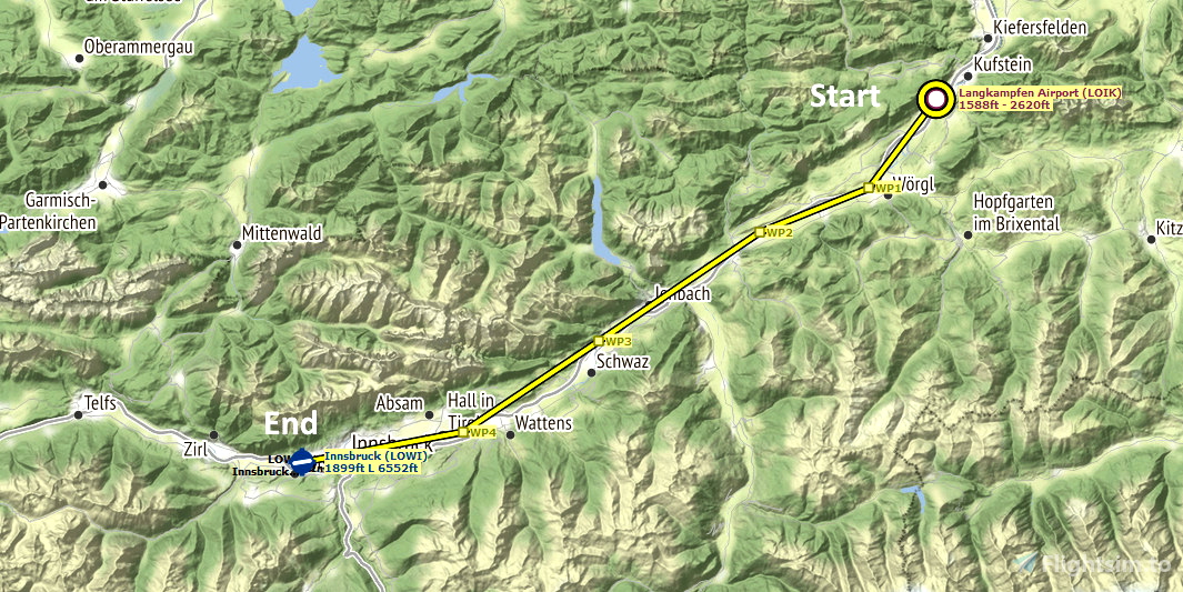 Short VFR - Austria - Innsbruck - Inn River Valley for Microsoft Flight ...