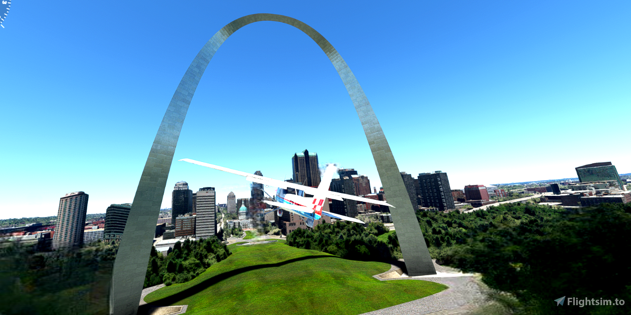 Short VFR - Missouri - St Louis - Fly Thru the Gateway Arch für ...