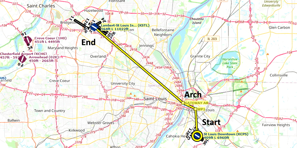 Short VFR - Missouri - St Louis - Fly Thru the Gateway Arch für ...