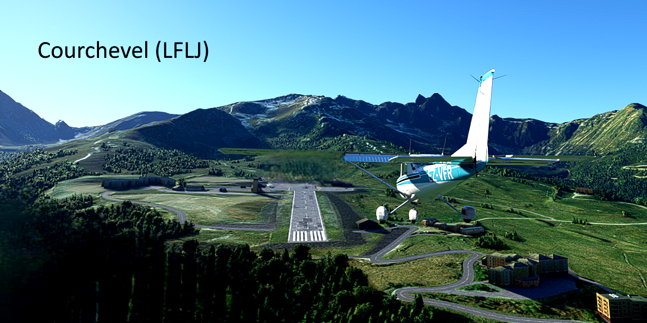 Short VFR - France - Courchevel - Dangerous Approach pro Microsoft ...