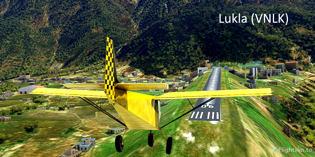 Short VFR - Nepal - Steep Runways at Synagboche and Lukla for Microsoft ...