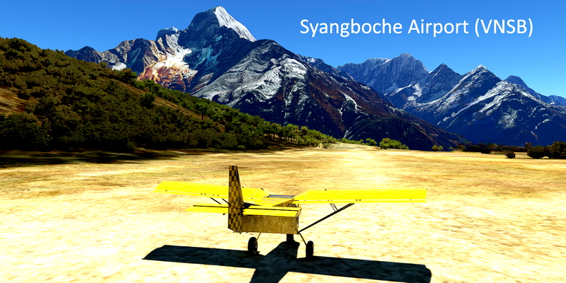 Short VFR - Nepal - Steep Runways at Synagboche and Lukla for Microsoft ...
