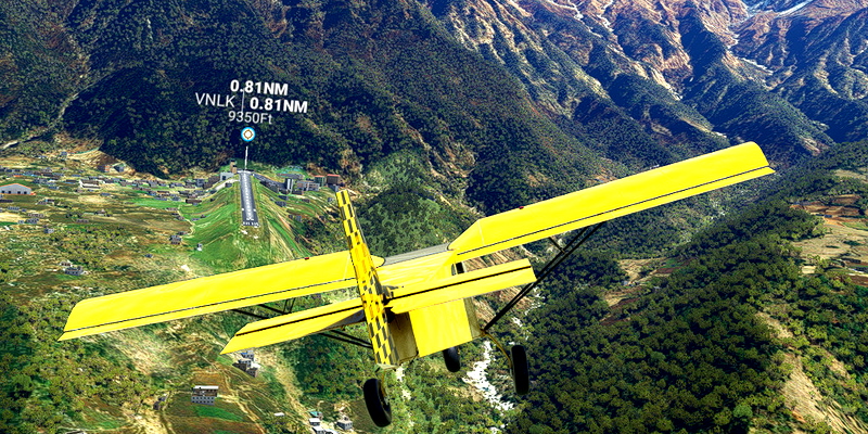 Short VFR - Nepal - Steep Runways at Synagboche and Lukla for Microsoft ...