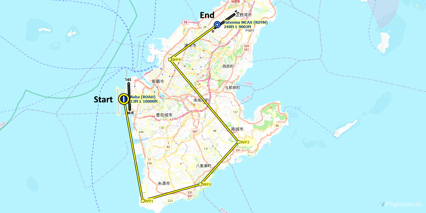Short VFR - Okinawa - Futenma Marine Corp Air Station for Microsoft ...
