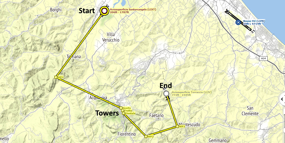 Short VFR - San Marino - The Three Towers of San Marino for Microsoft ...