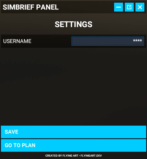 SimBrief Panel for Microsoft Flight Simulator | MSFS
