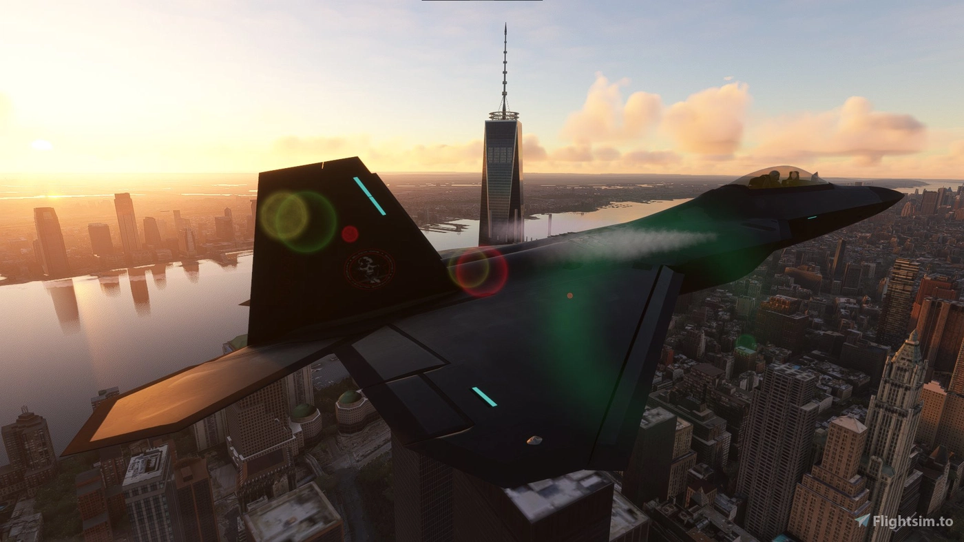 SimGameIt Black Ops F-22 for Microsoft Flight Simulator | MSFS