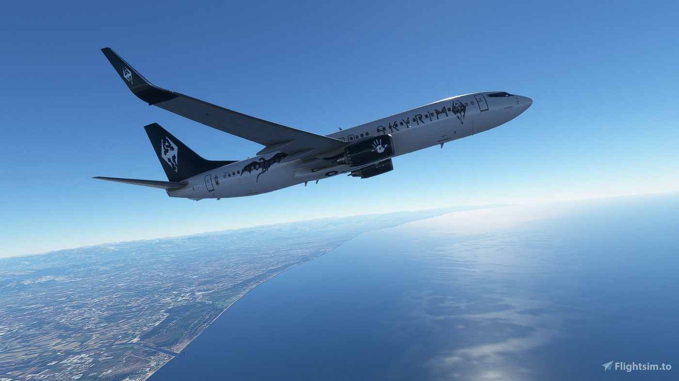 SKYRIM - Livery for PMDG 737-800 (TES-V) for Microsoft Flight Simulator ...
