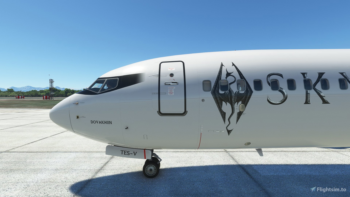 SKYRIM - Livery for PMDG 737-800 (TES-V) for Microsoft Flight Simulator ...