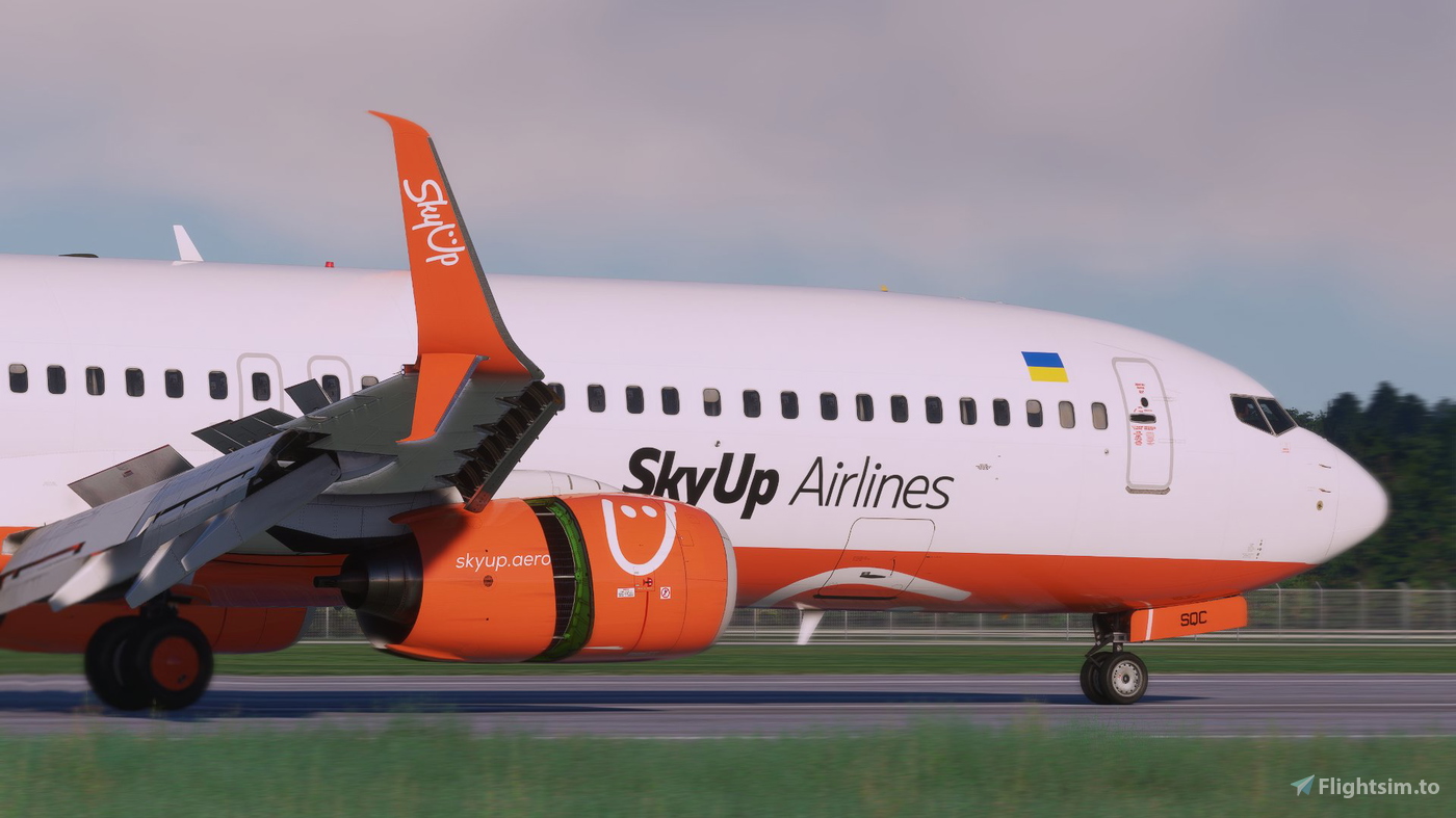 SkyUp 'Gloria Hotels' [4K] UR-SQC - PMDG 737-800 for Microsoft Flight Simulator | MSFS