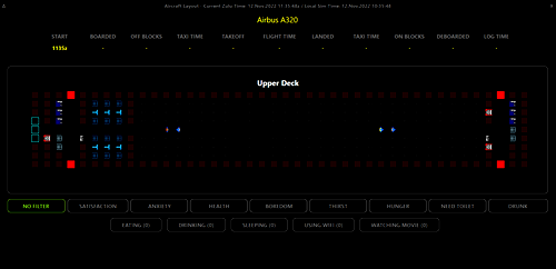 SLC Cabin Layout Eurowings A320 with 174 seats for Microsoft Flight ...