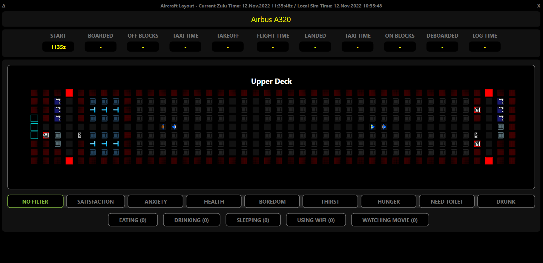 SLC Cabin Layout Eurowings A320 with 174 seats for Microsoft Flight ...