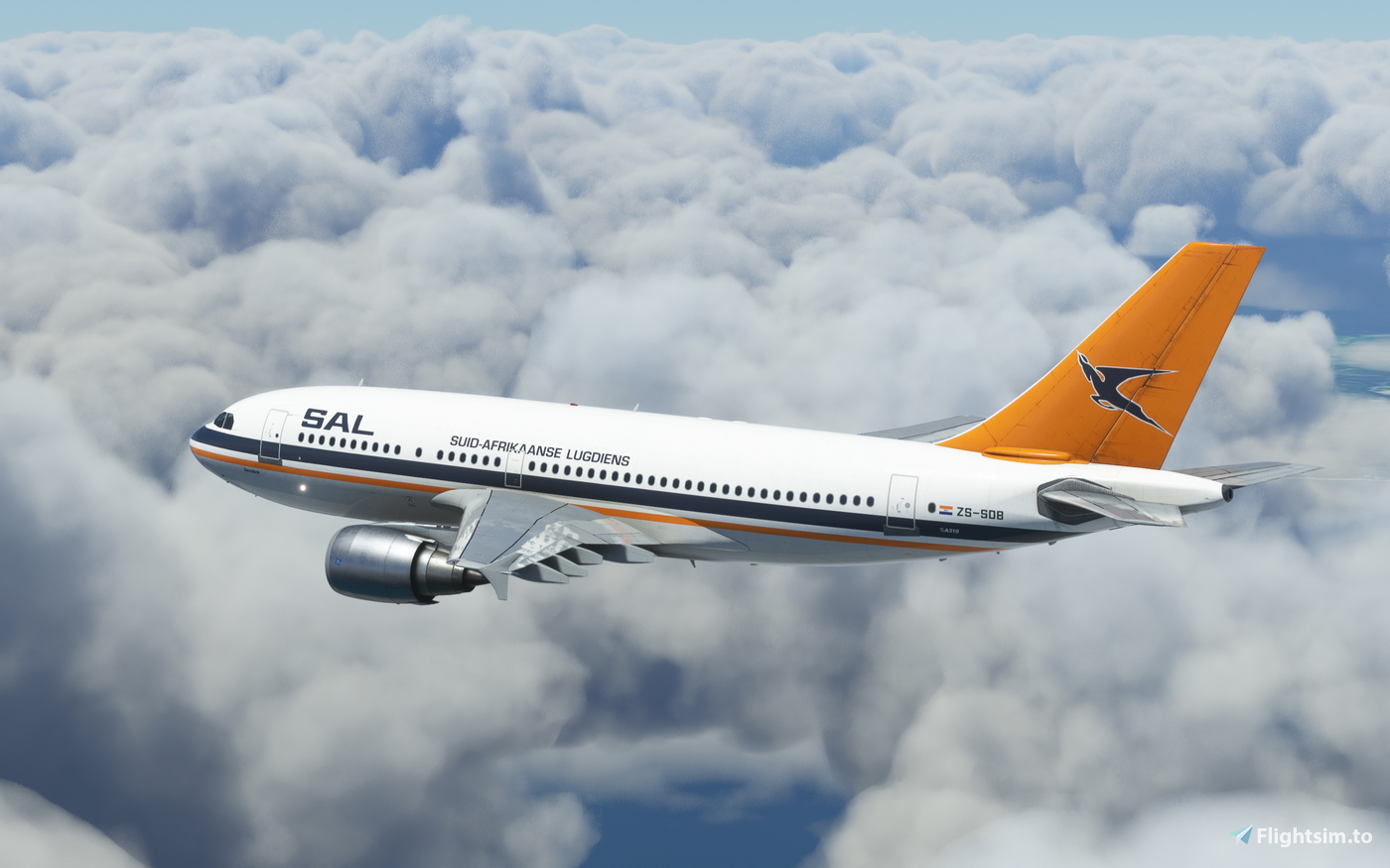 South African Airways A310 ZS-SDB iniBuilds Fictional Circa 1987 pour ...