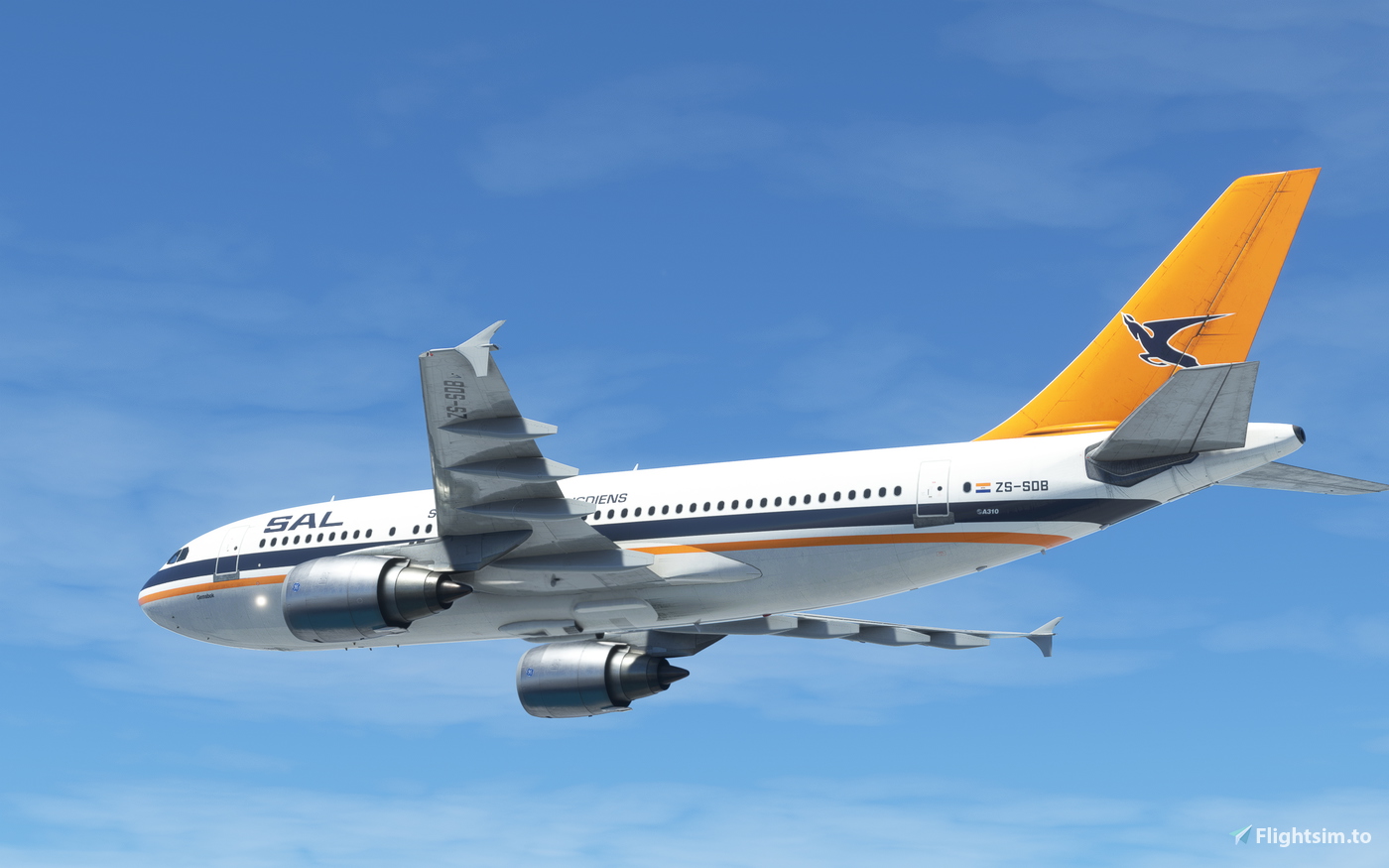 South African Airways A310 ZS-SDB iniBuilds Fictional Circa 1987 pour ...