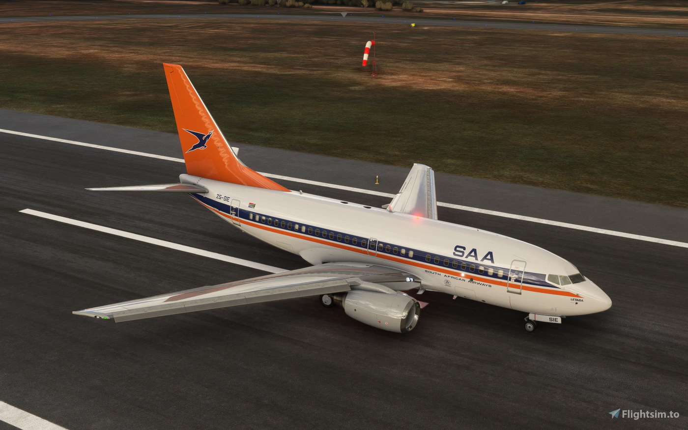 South African Airways Boeing 737-600 PMDG ZS-SIE Mid 90's Livery dla ...