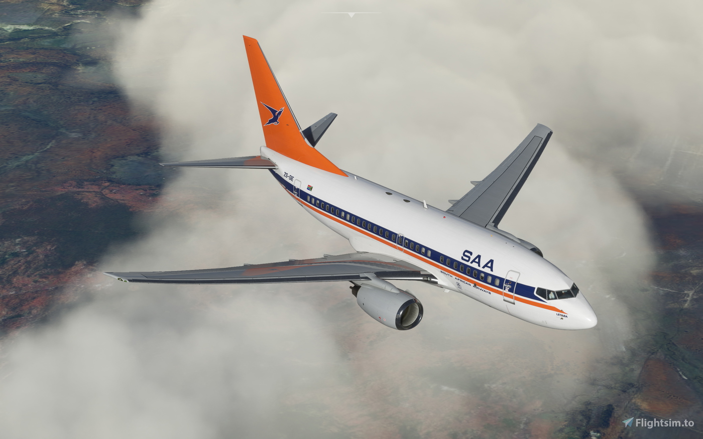 South African Airways Boeing 737-600 PMDG ZS-SIE Mid 90's Livery pour ...