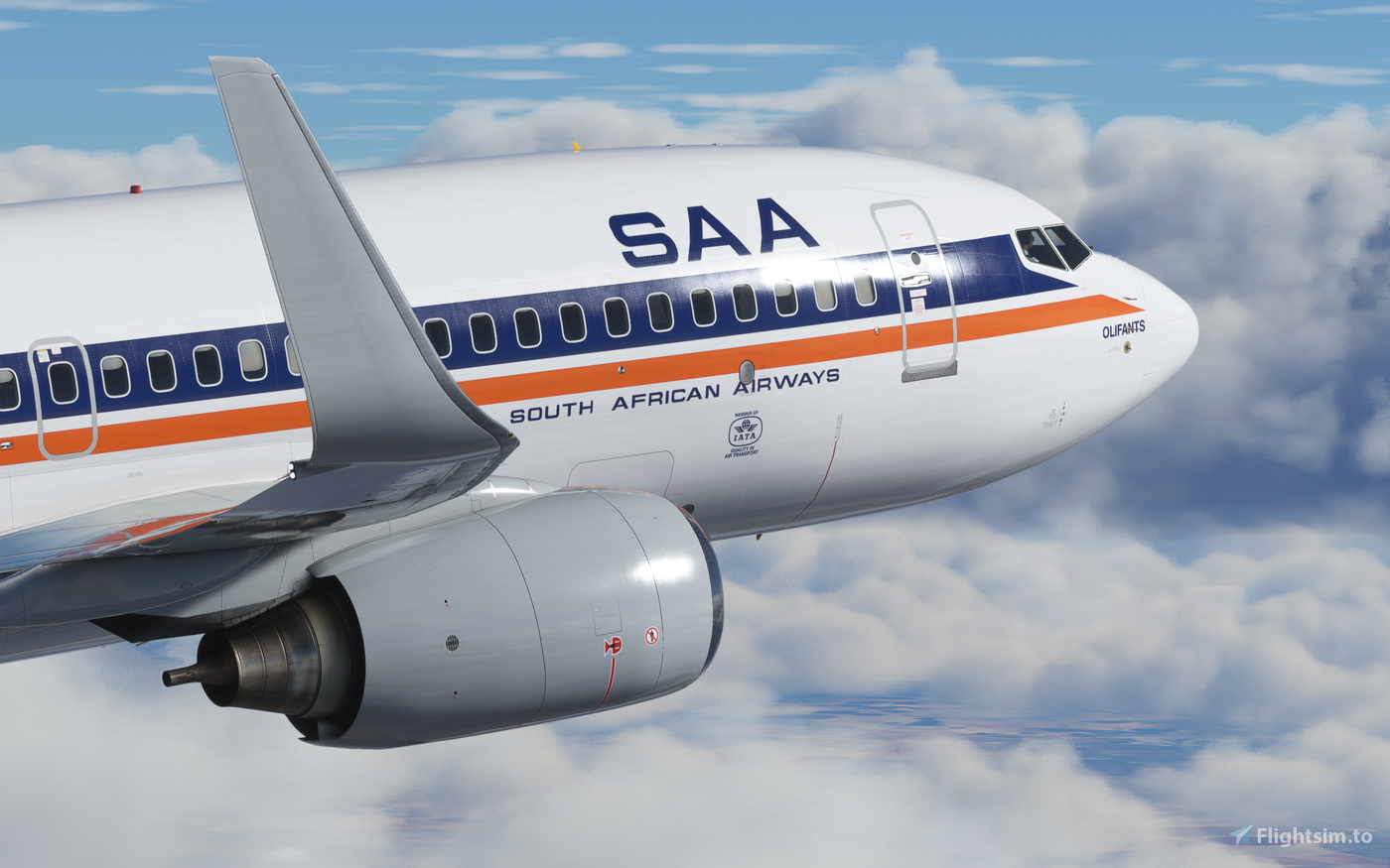 South African Airways Boeing 737-700 PMDG BW ZS-SIK Mid 90's Livery for ...