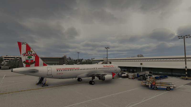 Southampton Fc Livery Fenix A320 for Microsoft Flight Simulator | MSFS