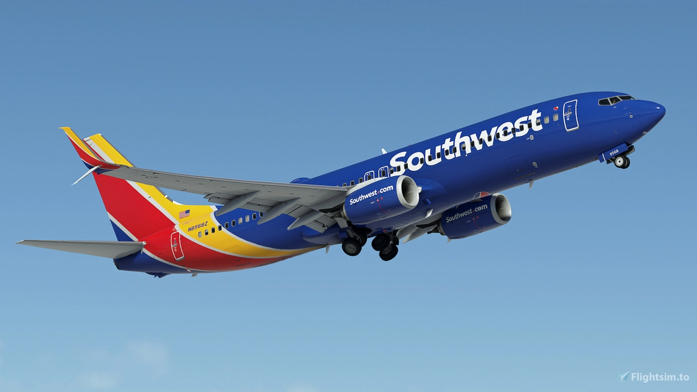 Southwest Airlines "Heart" [Pack] w/Cabin PMDG 737-800 for Microsoft ...