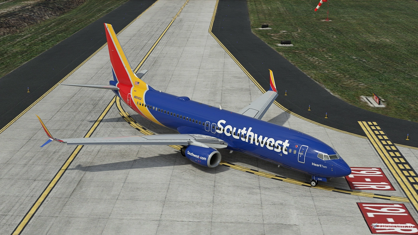 Southwest Airlines "Heart" [Pack] w/Cabin PMDG 737-800 for Microsoft ...