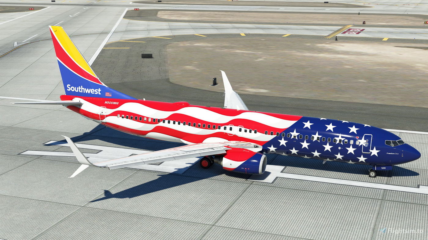 Southwest PMDG 737-800 MSFS 'Freedom One' (N500WR) for Microsoft Flight ...