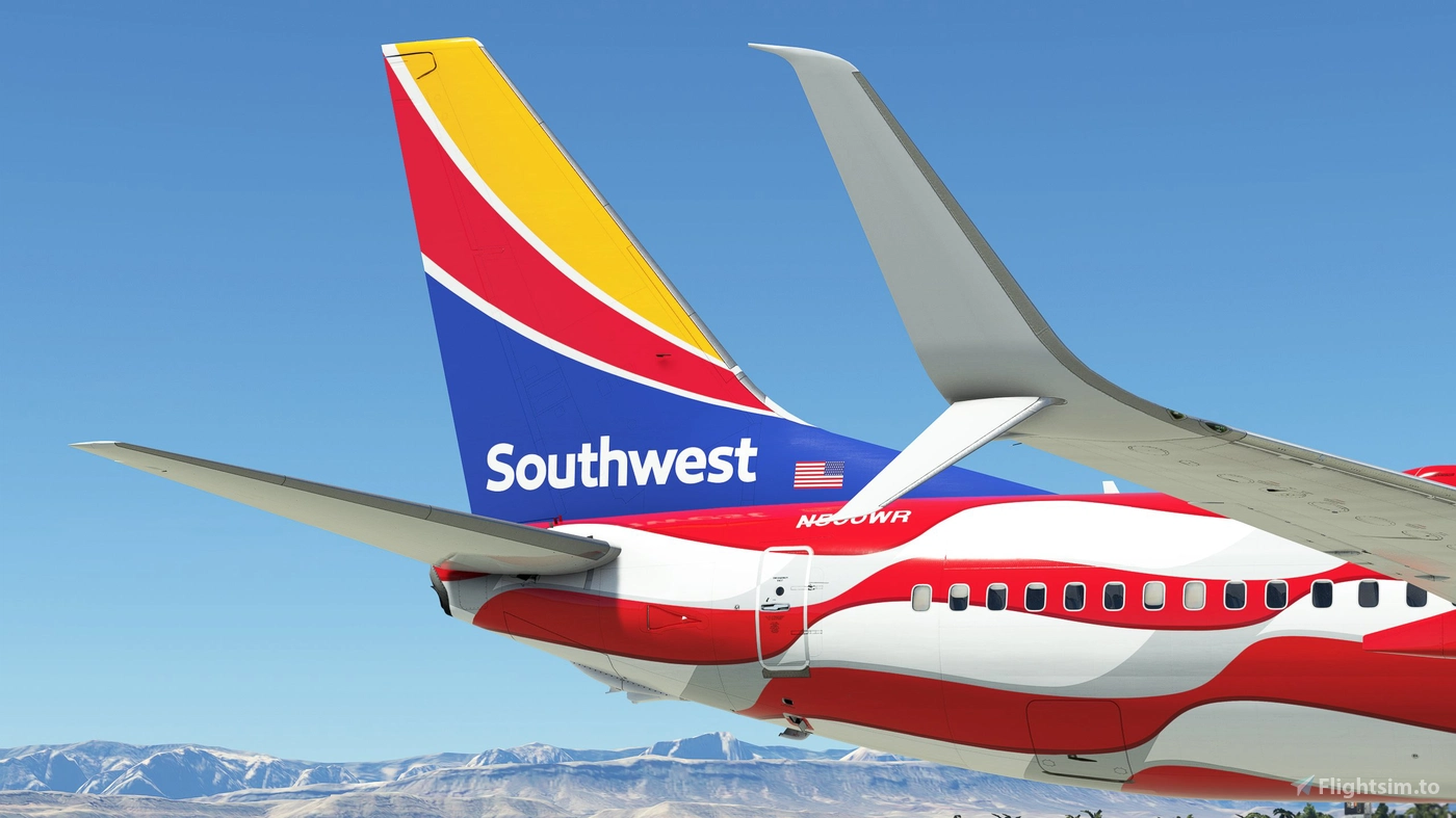 Southwest PMDG 737-800 MSFS 'Freedom One' (N500WR) for Microsoft Flight ...