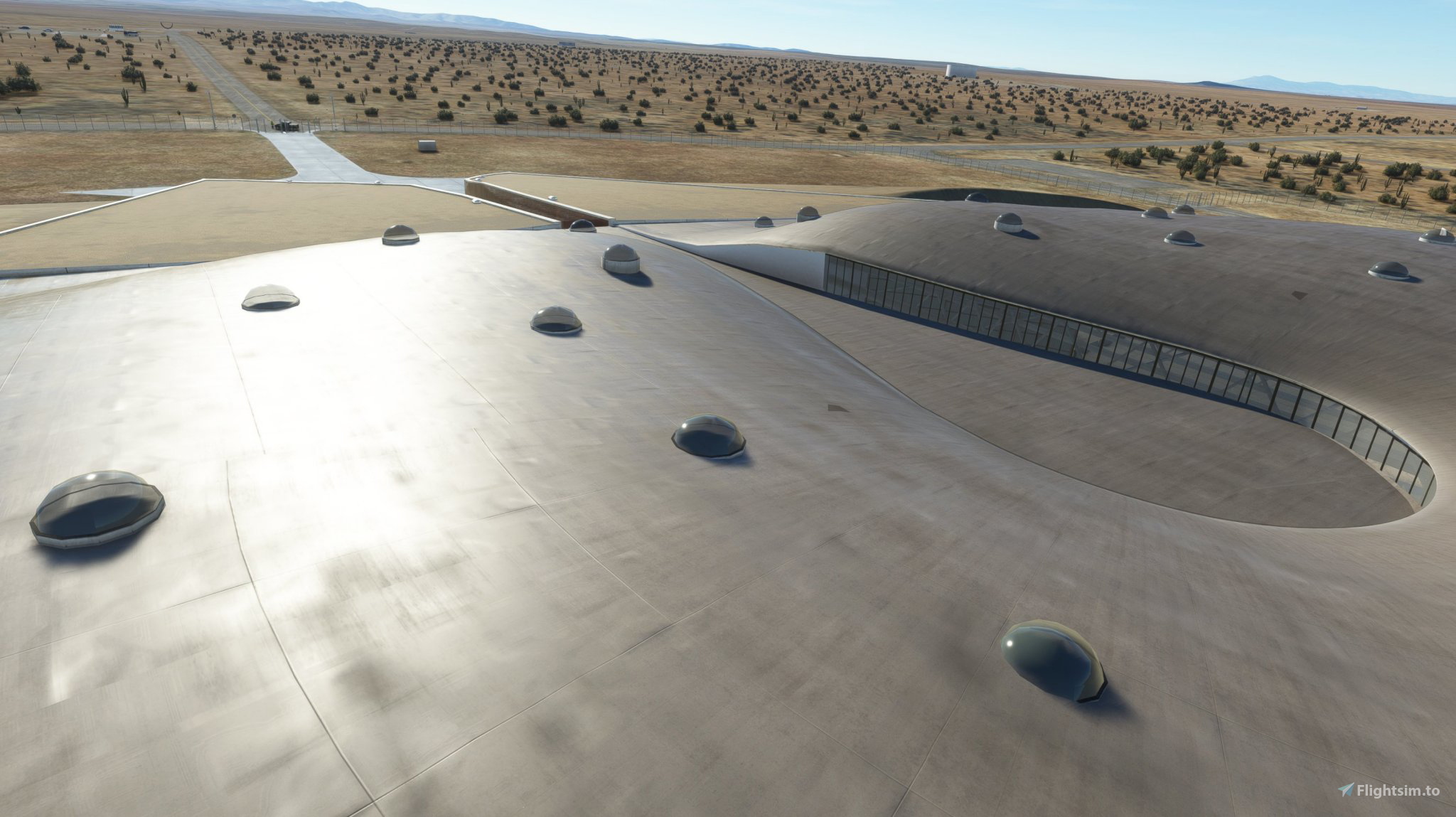 UK2000 Scenery - Spaceport America for Microsoft Flight Simulator | MSFS