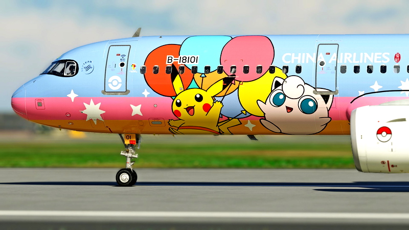 [SPECIAL] LatinVFR A321neo -PW China Airlines 中華航空 "Pikachu Jet CI" B ...