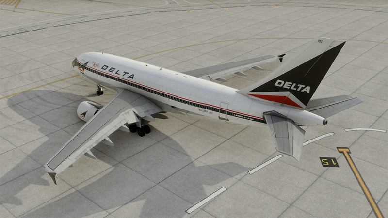 Spirit of Delta Airbus A310 N102DA 8K for Microsoft Flight Simulator | MSFS