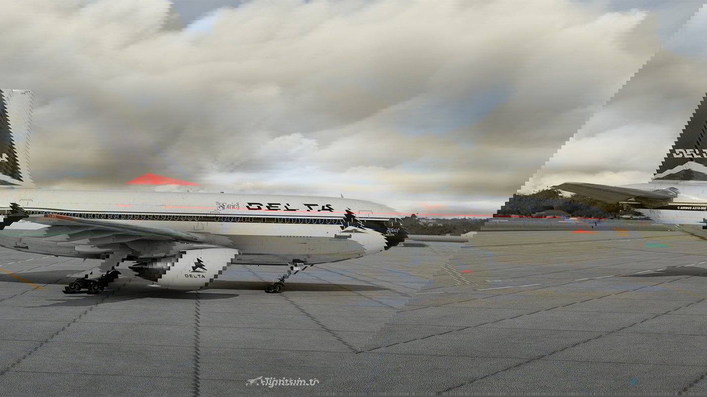 Spirit of Delta Airbus A310 N102DA 8K for Microsoft Flight Simulator | MSFS