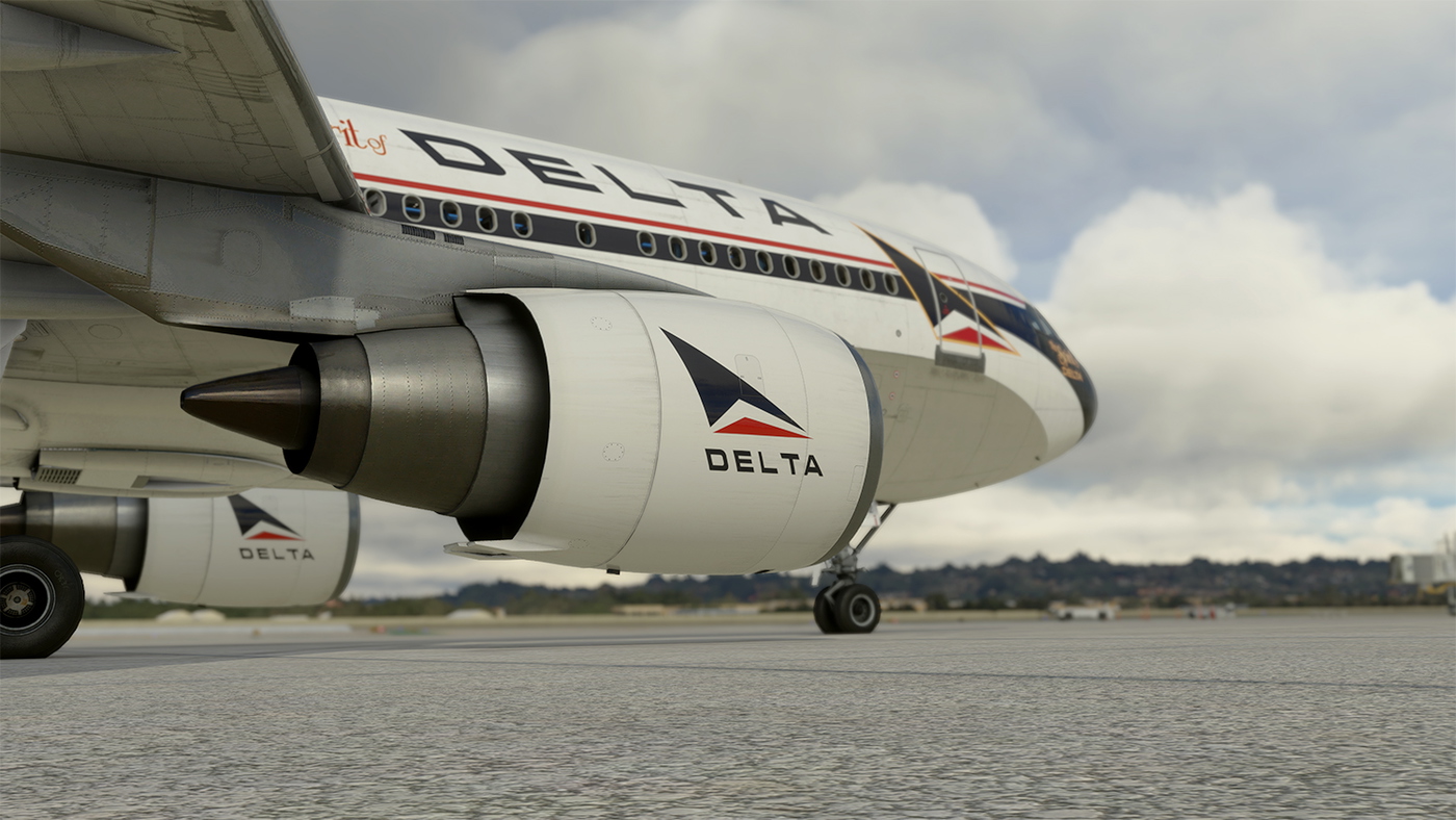 Spirit of Delta Airbus A310 N102DA 8K for Microsoft Flight Simulator | MSFS
