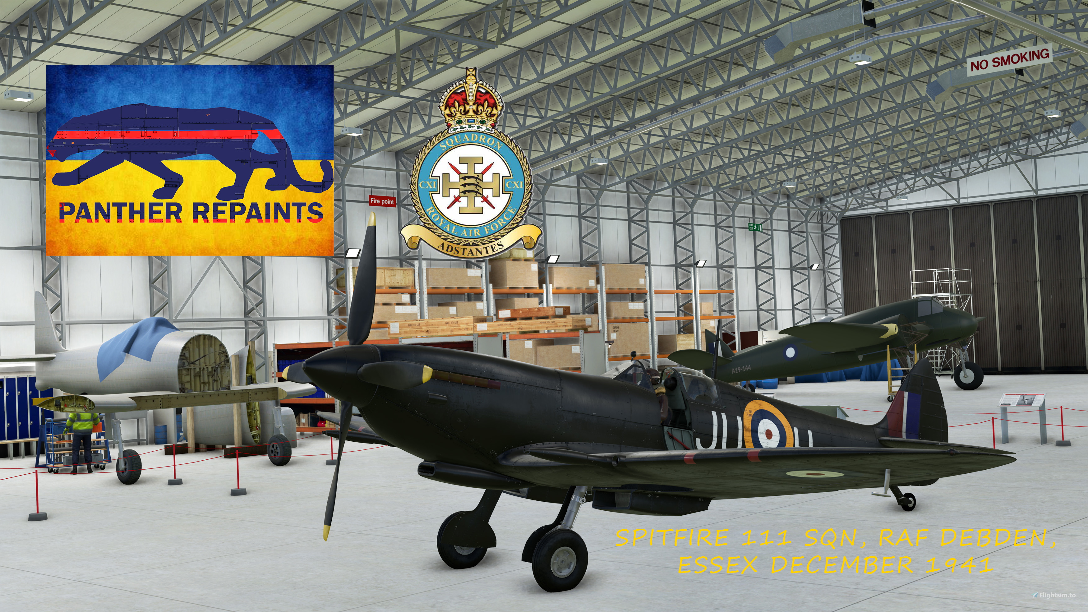 Spitfire Night Fighter MkVB RAF 111 Sqn. for Microsoft Flight Simulator ...