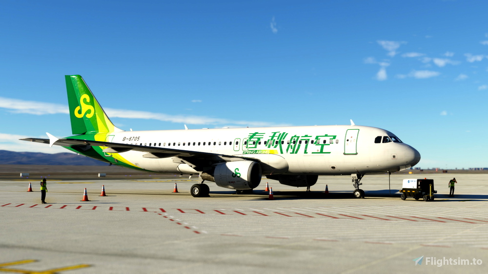 Spring Airlines 2021 new livery for Microsoft Flight Simulator | MSFS