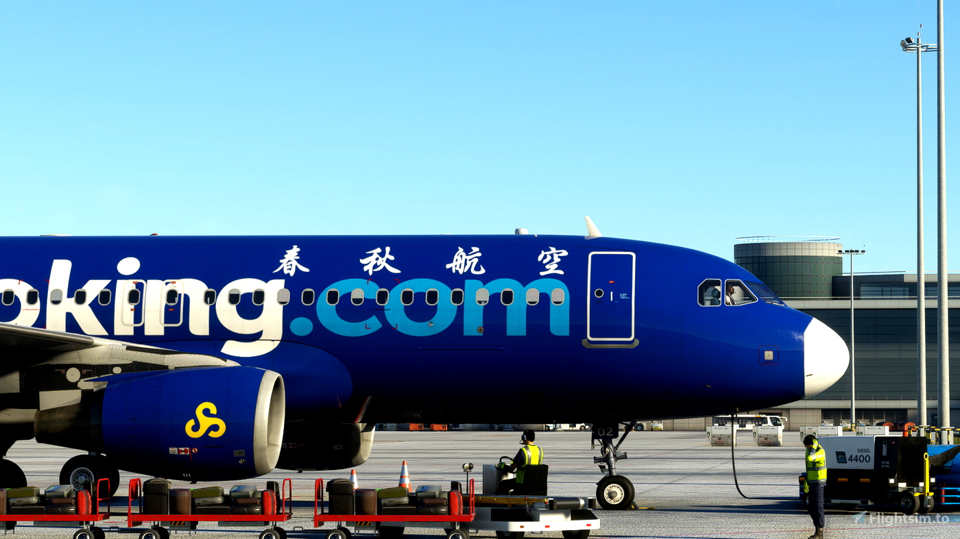 Spring Airlines Special Paint B-6902 "Booking" 对于 Microsoft Flight ...