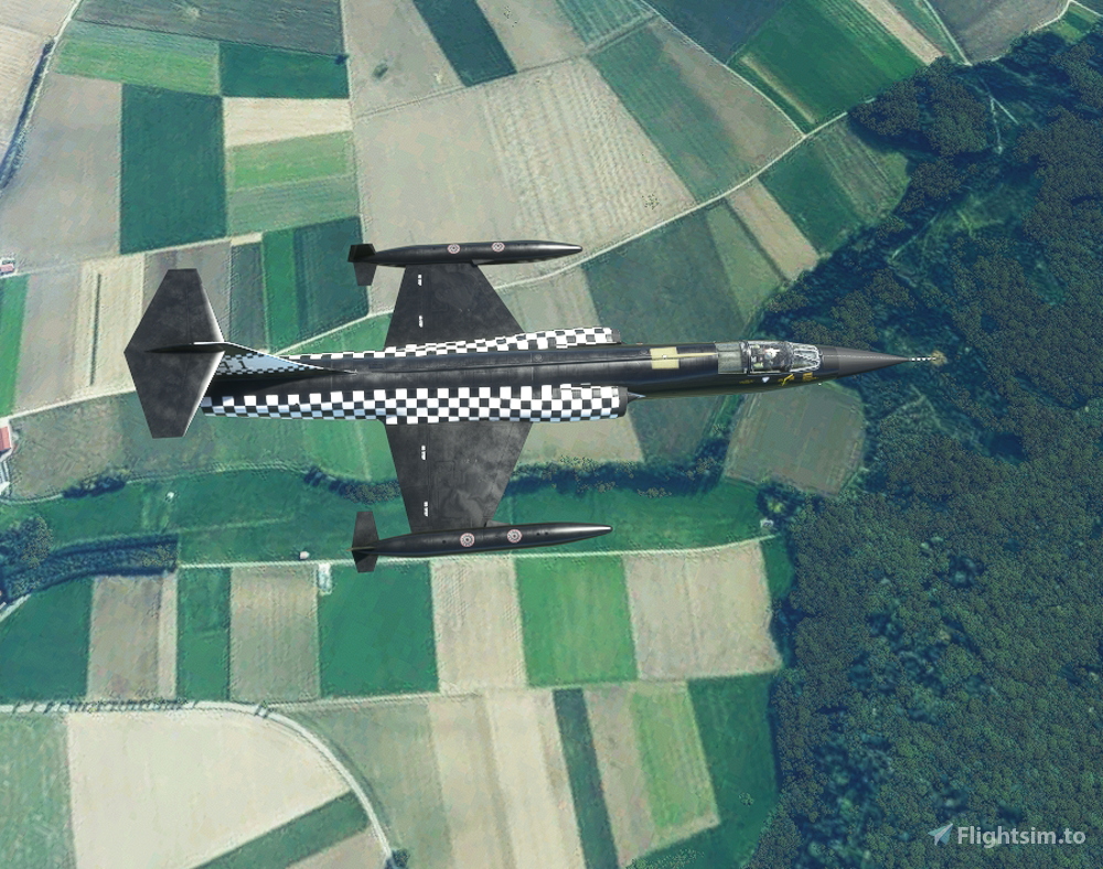 SSW CF-104_CHECKERBIRD_104880 for Microsoft Flight Simulator | MSFS