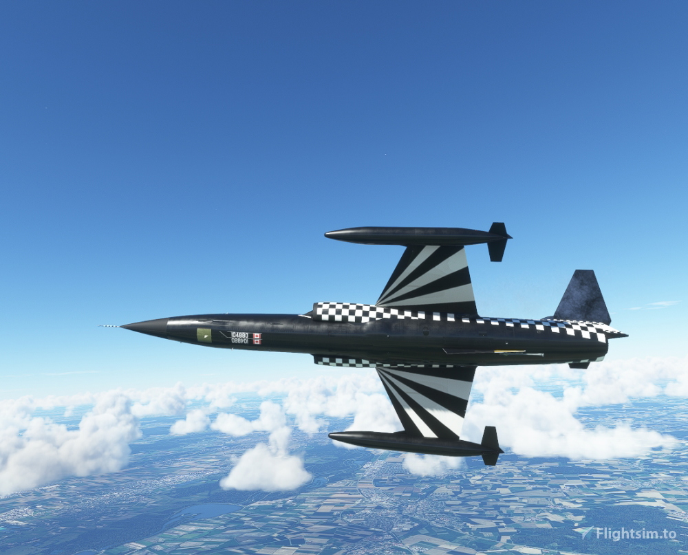 SSW CF-104_CHECKERBIRD_104880 for Microsoft Flight Simulator | MSFS