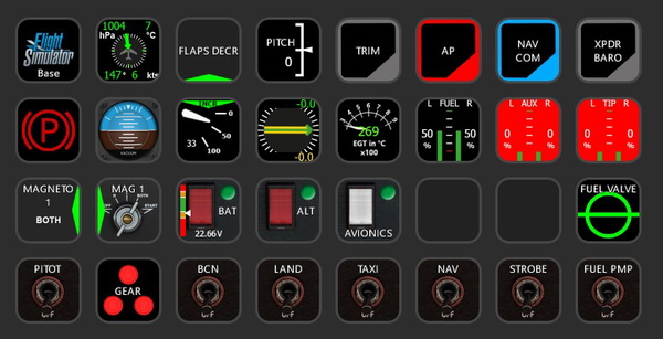 Icon Pack for Elgato StreamDeck for Microsoft Flight Simulator | MSFS