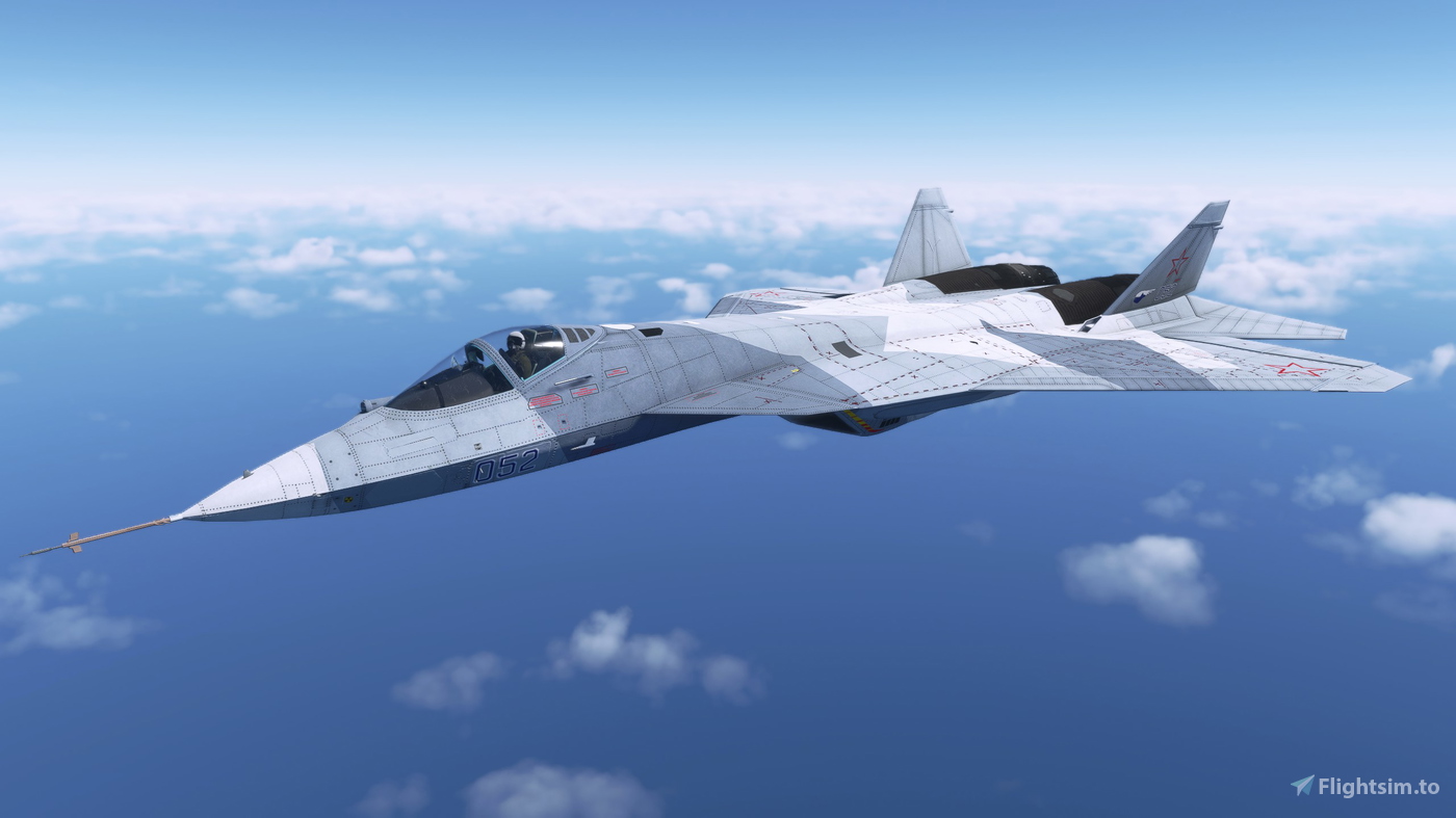 Sukhoi Su-57 prototype T-50 for Microsoft Flight Simulator | MSFS